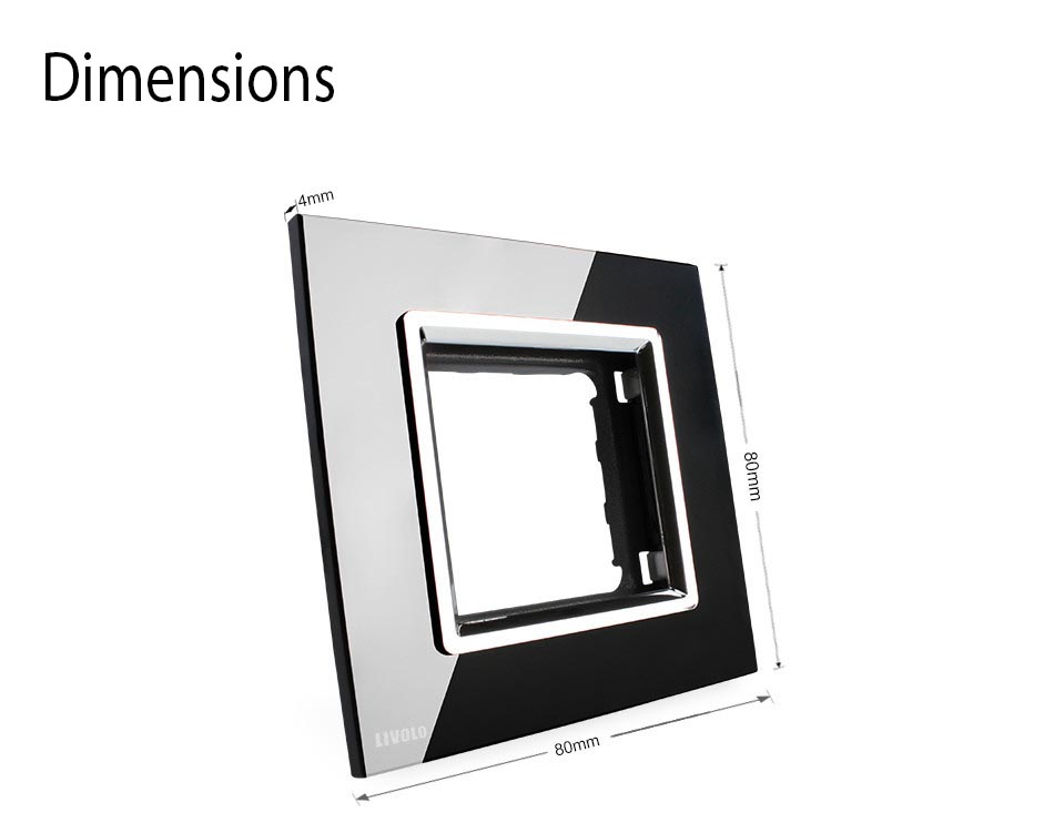 Platine vierge en verre et contour chromé - Site Officiel LIVOLO FRANCE